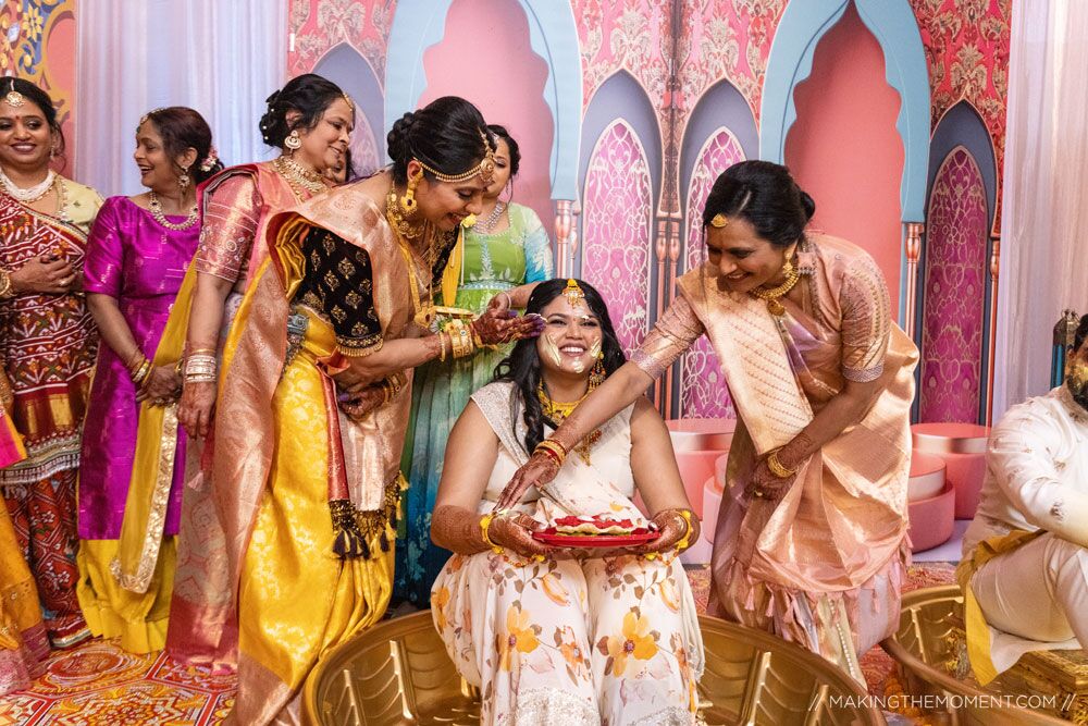 Indian wedding photographer cleveland Hilton reception