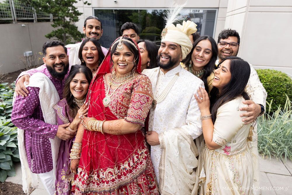 Indian wedding photographer cleveland Hilton reception